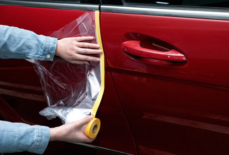 Pre-taped Masking Film