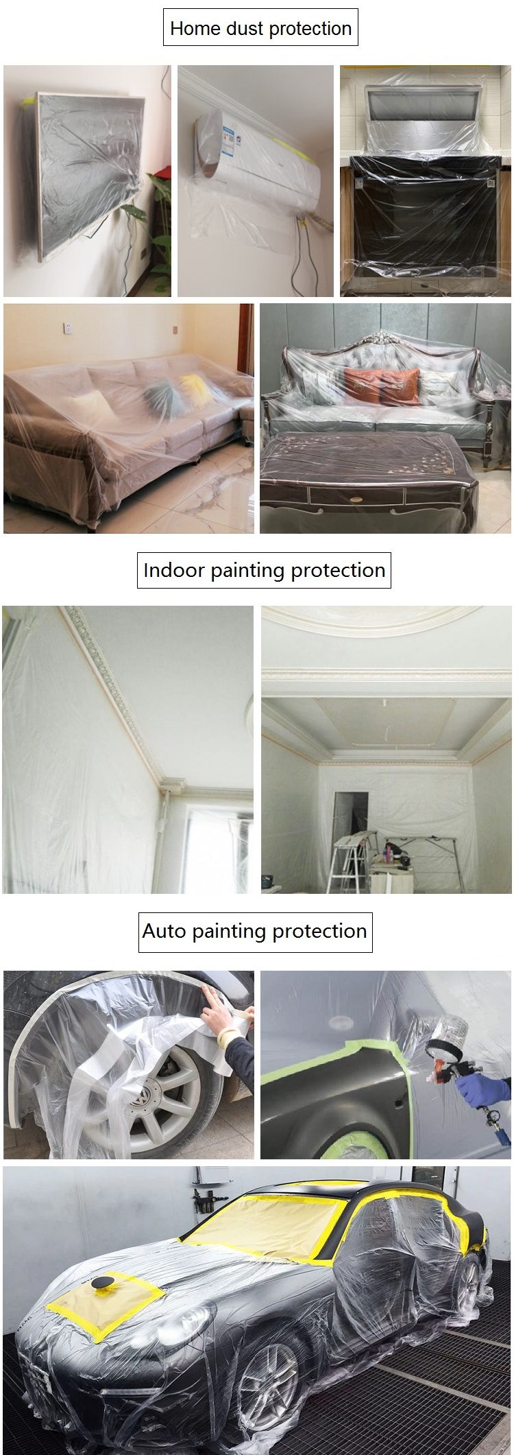 Pre-taped Masking Film