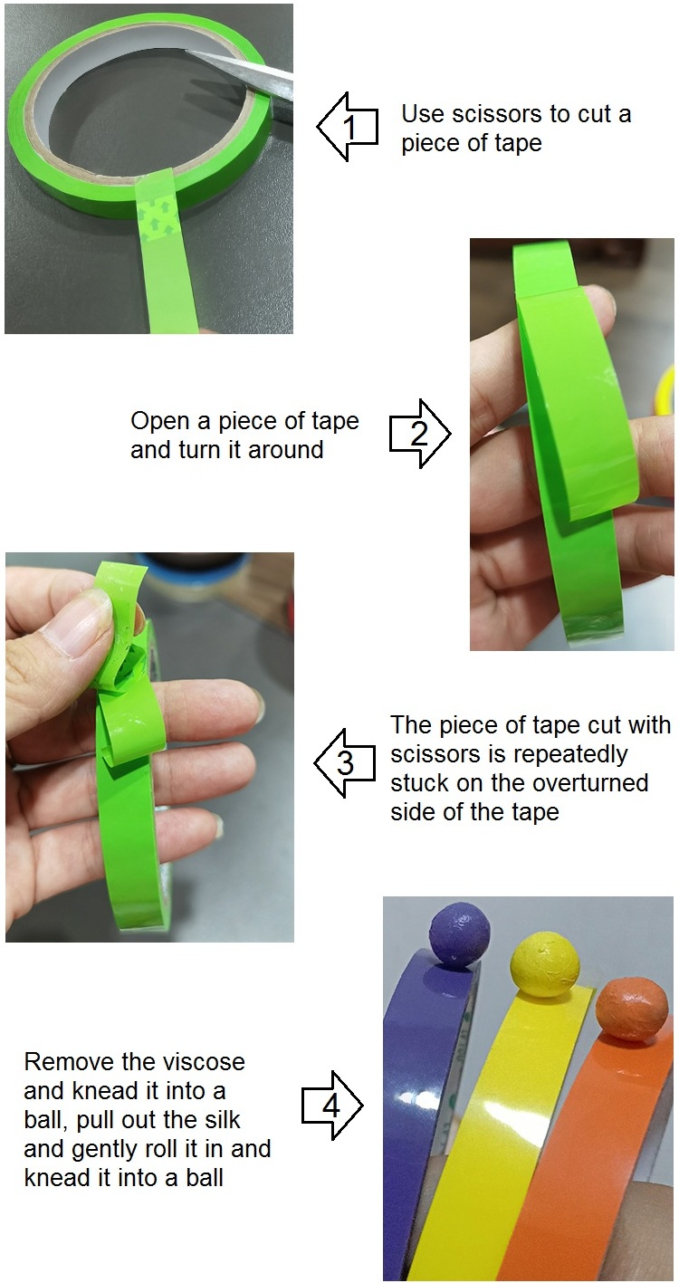 Colored Ball Adhesive Tape